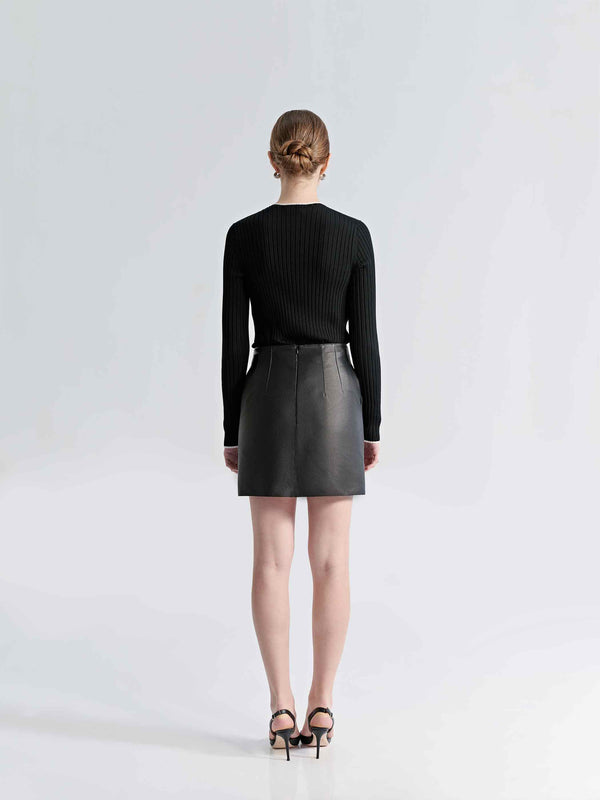 Designer Eris Leather Mini in Black | IDA+S